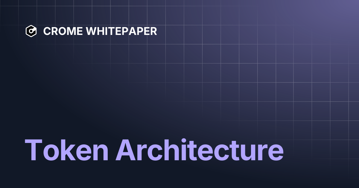 Token Architecture | CROME WHITEPAPER